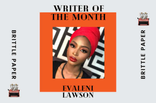 NOVEMBER WRITER OF THE MONTH: Evaleni Lawson